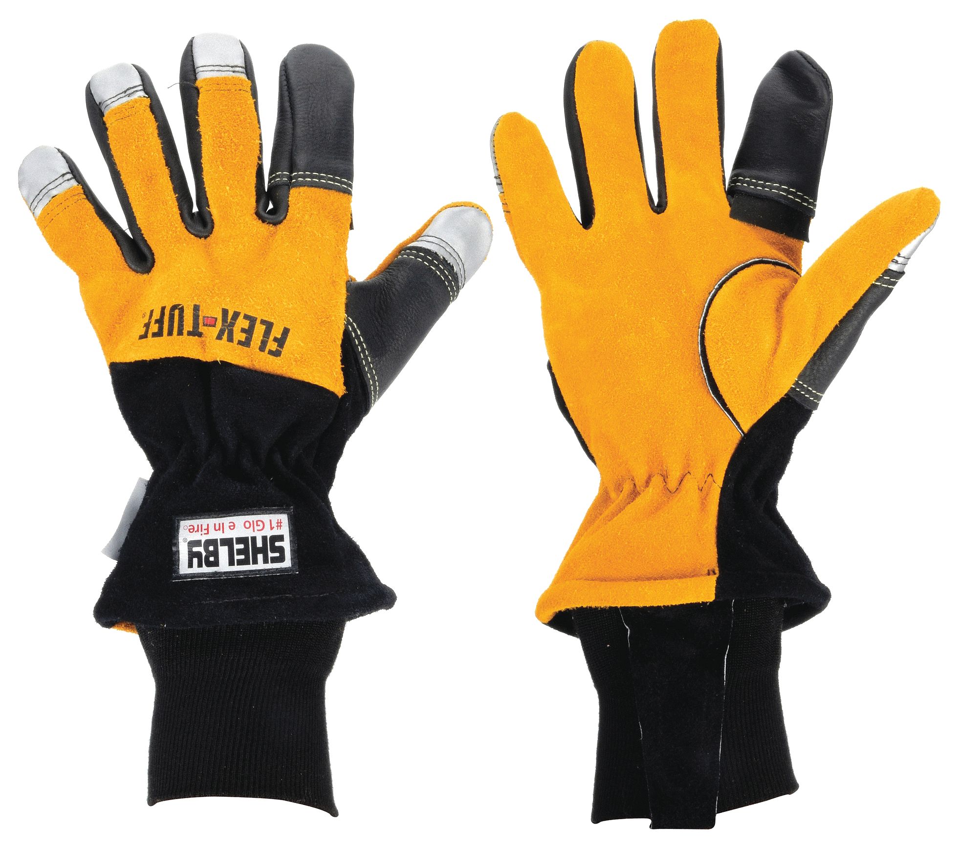 SHELBY, Cowhide Leather Palm, Cowhide Leather, Firefighter Gloves ...