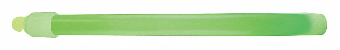Green Lightstick, 8 in Length, 12 hr Duration, 10 PK - Grainger