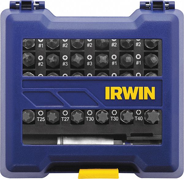 IRWIN, Impact Rated, 31 No. of Pieces, Driver Bit Set - 30TF47|1866985 ...