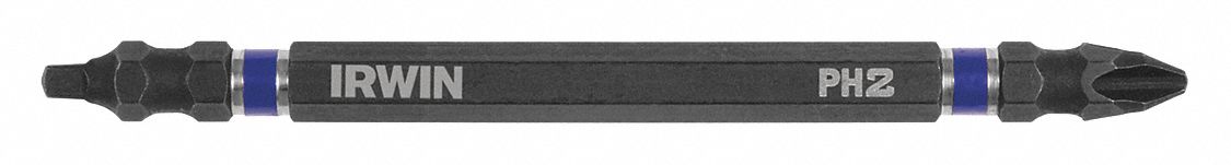 Phillips, Robertson Square Recess Impact Power Bit, 1/4 in Hex - Grainger