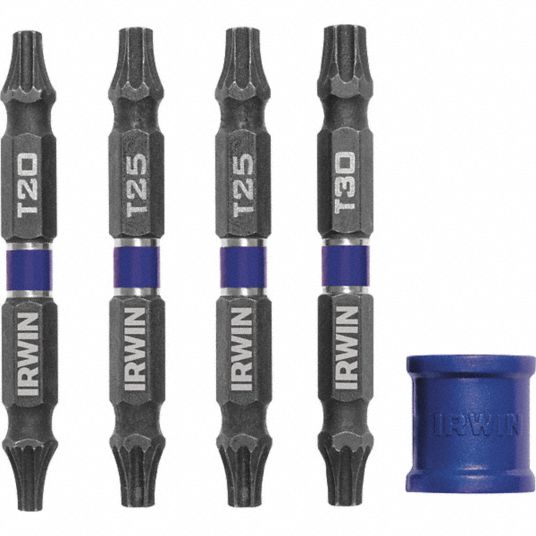 IRWIN, Impact Rated, 5 No. of Pieces, Driver Bit Set - 30TH75|1903522 ...