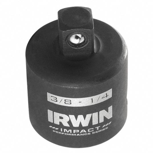IRWIN, 3/8 in Input Drive Size, Black Oxide, Socket Adapter - 30TJ82 ...