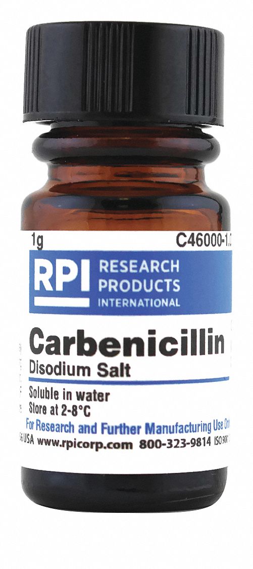 RPI Carbenicillin, Disodium Salt, 1g Powder - 30TX58|C46000-1.0 - Grainger