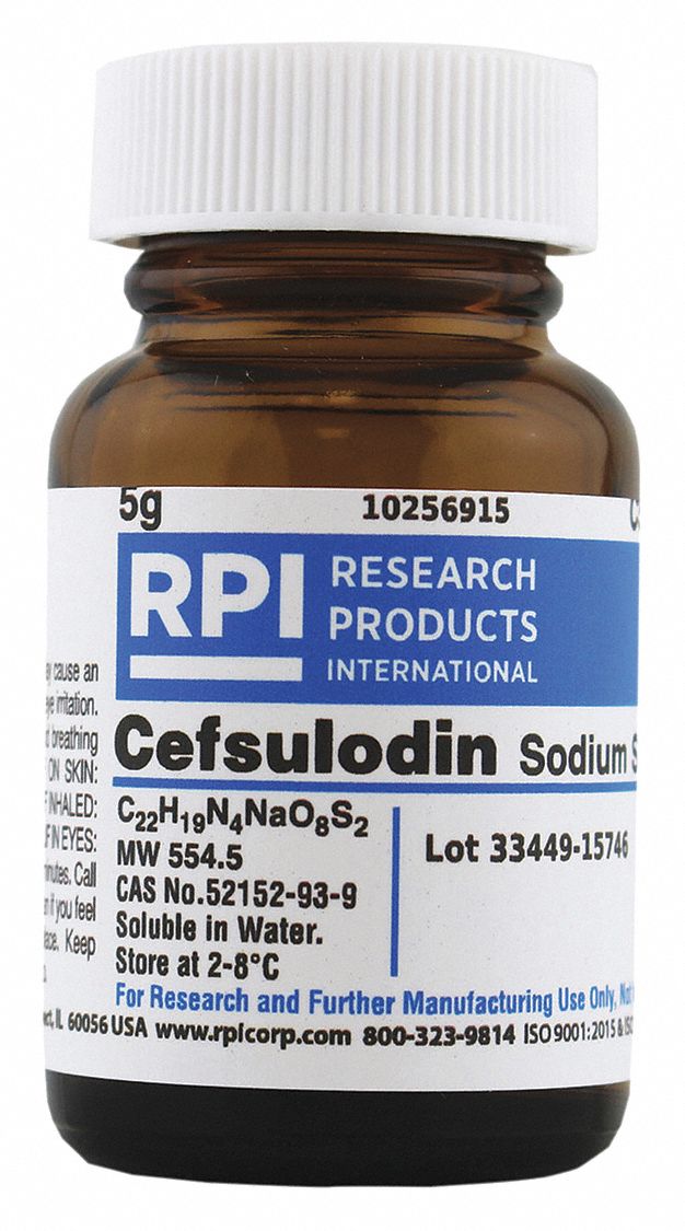 RPI Cefsulodin Sodium Salt: 5 g Container Size, Powder - 30TX71|C52000 ...