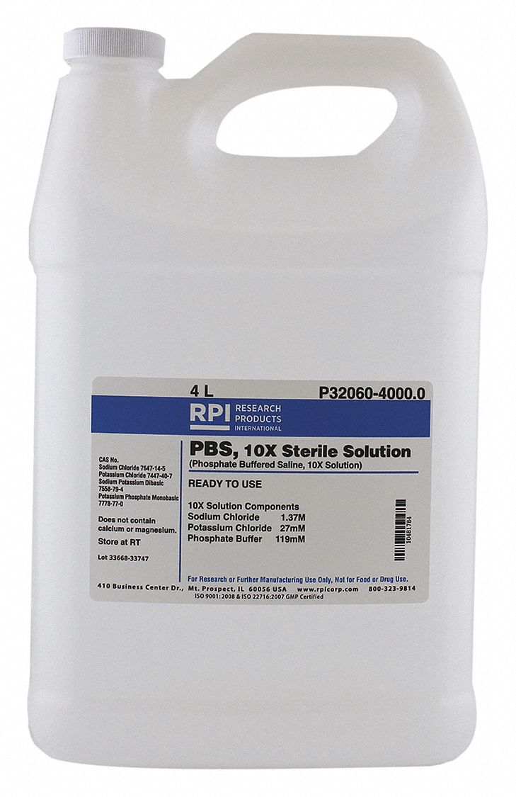 RPI PBS 10x Solution 4L 30TZ94 P32060 4000 0 Grainger