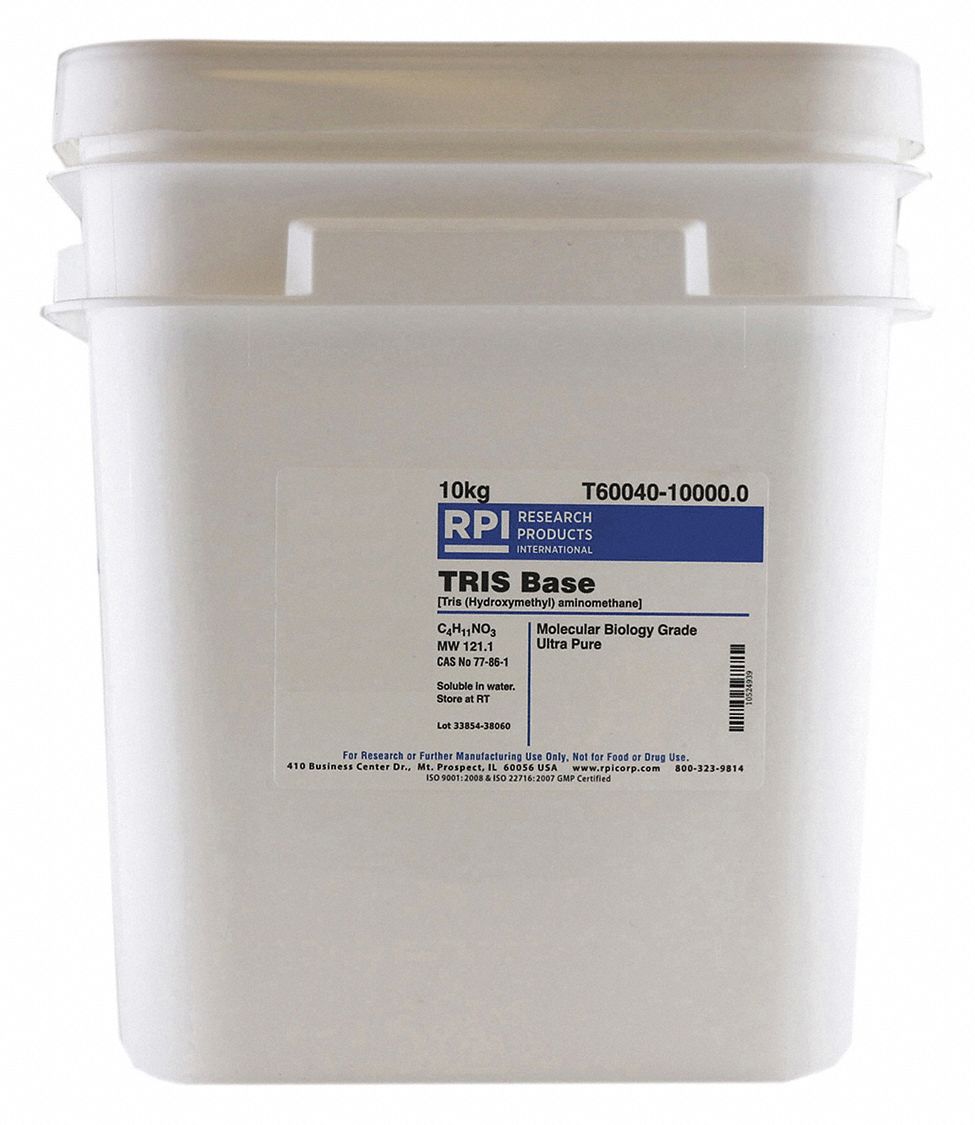 RPI TRIS Base Ultra pure: T60040, 77-86-1, 121.1, C4H11NO3, 10 kg ...