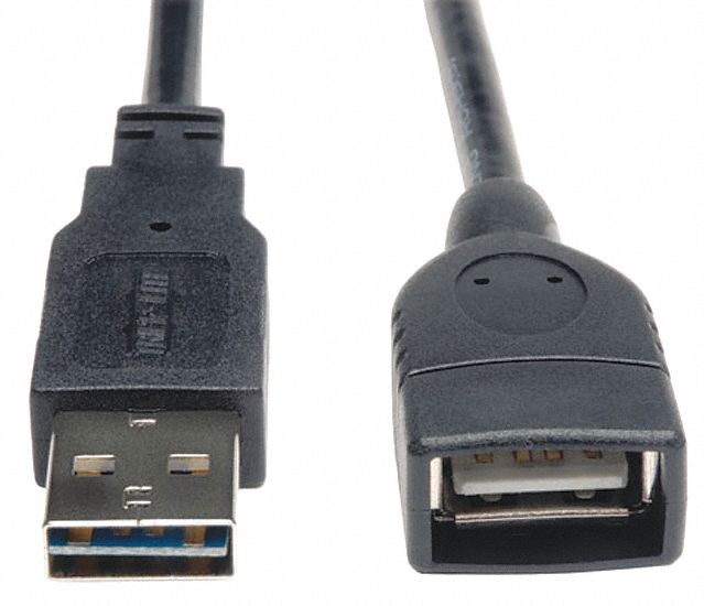 TRIPP LITE, Type A End 1, Type A End 2, Extension USB Cable - 30UJ22 ...