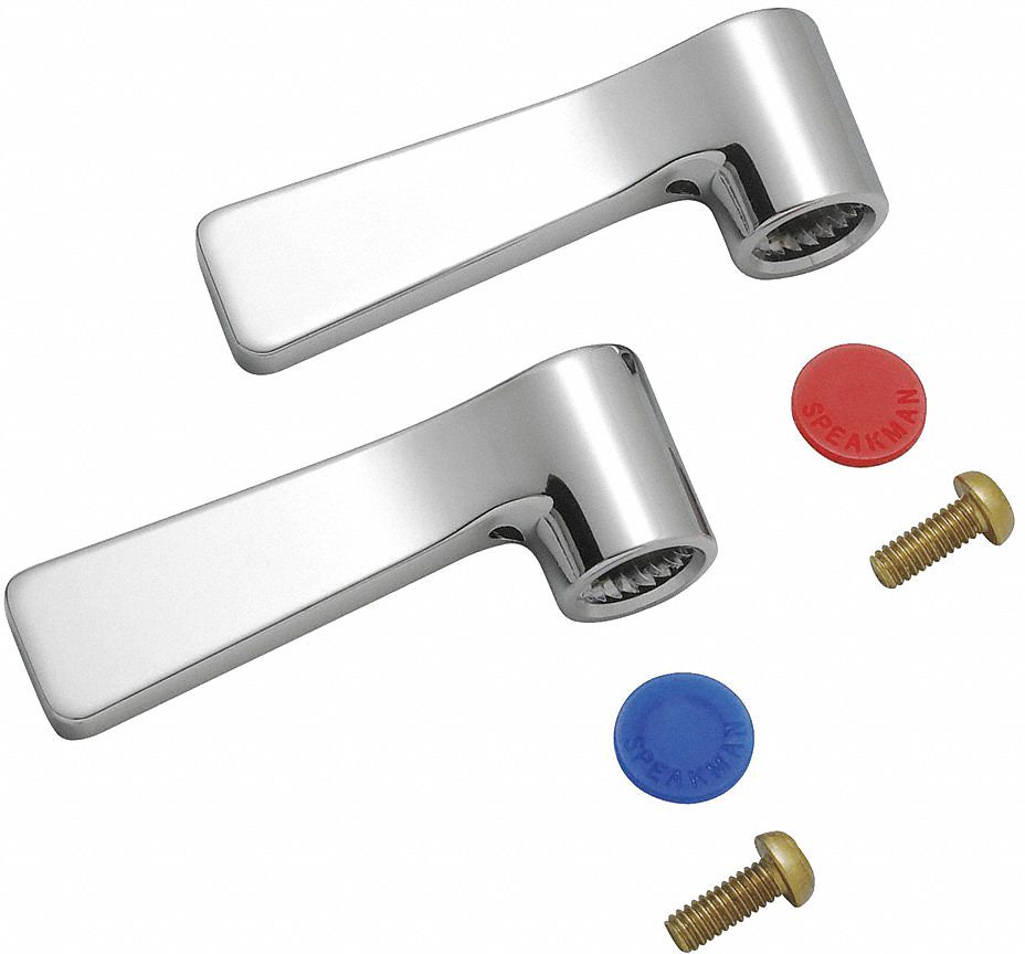 SPEAKMAN LEVER HANDLE KIT,POLISHED CHROME,METAL - Faucet Handles and ...