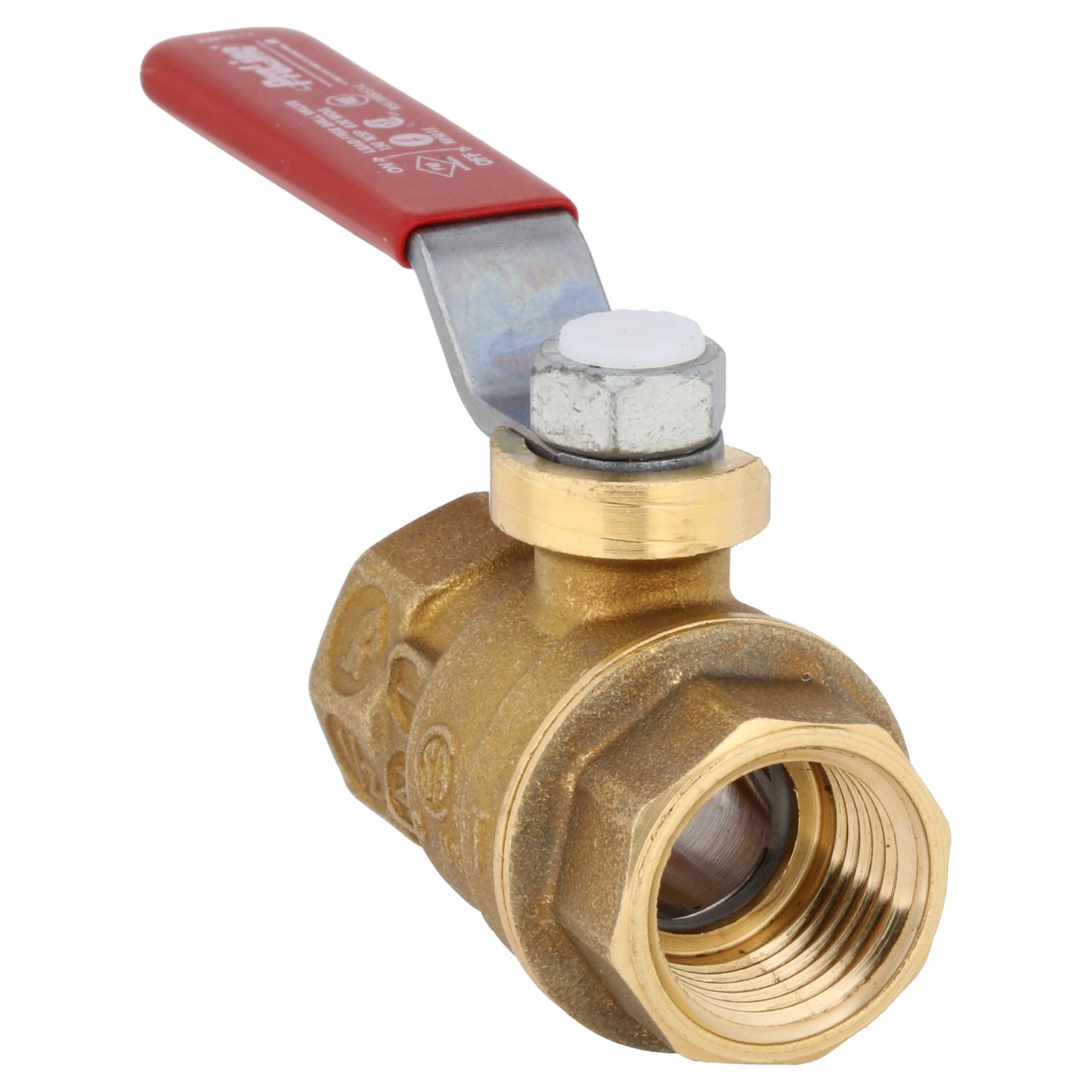 1/2 in, Brass, Manual Two-Way Ball Valve - 30UN17|107-403NL - Grainger