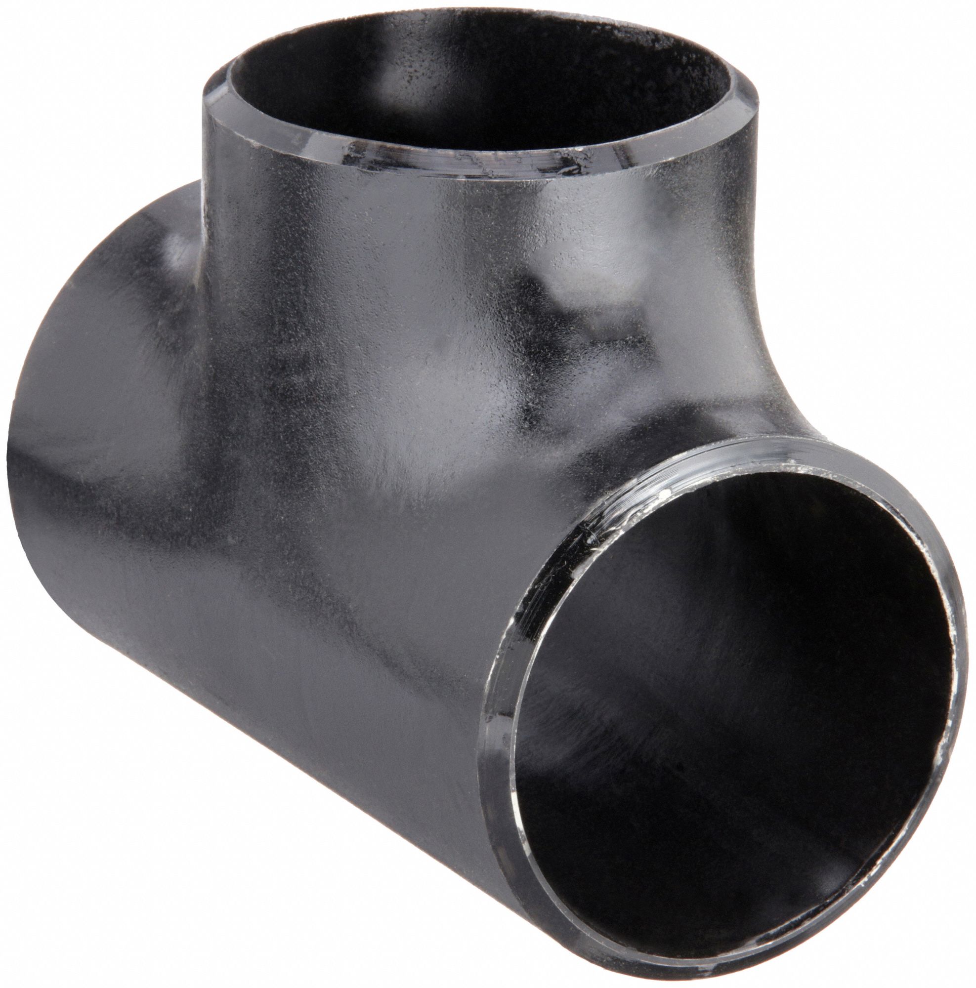 Carbon Steel, 4 in x 4 in x 4 in Fitting Pipe Size, Straight Tee ...
