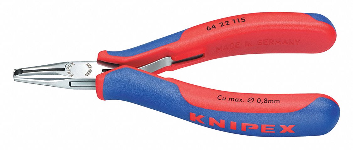 KNIPEX, 4 1/2 in Overall Lg, 1/2 in Jaw Wd, End Cutting Nipper - 30WJ63 ...