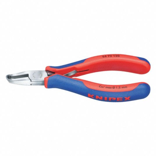 KNIPEX, 4 3/4 in Overall Lg, 1/2 in Jaw Wd, End Cutting Nipper - 30WJ68 ...