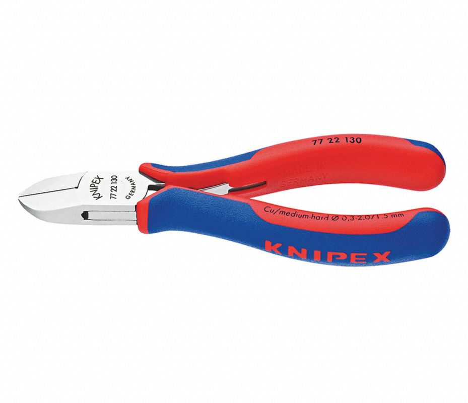 KNIPEX Pinza de Corte Diagonal 5-1/8" Azul/Rojo - Pinzas de Corte ...