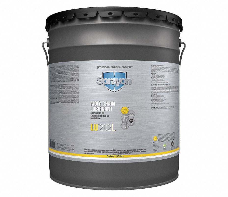 SPRAYON Lubricante para Cadenas y Cables Metálicos LU 202 Cubeta 5 gal ...