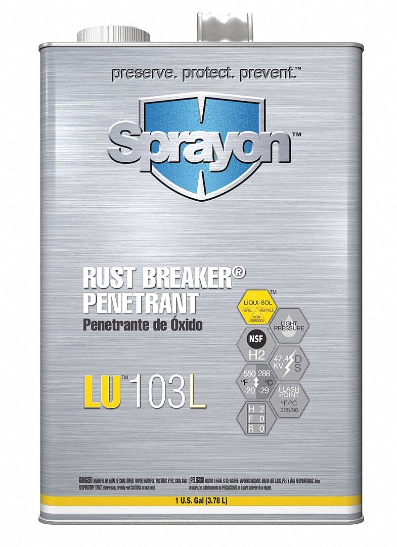 SPRAYON Lubricante Penetrante LU103 Lata 1 gal. H2 Sin Contacto con ...