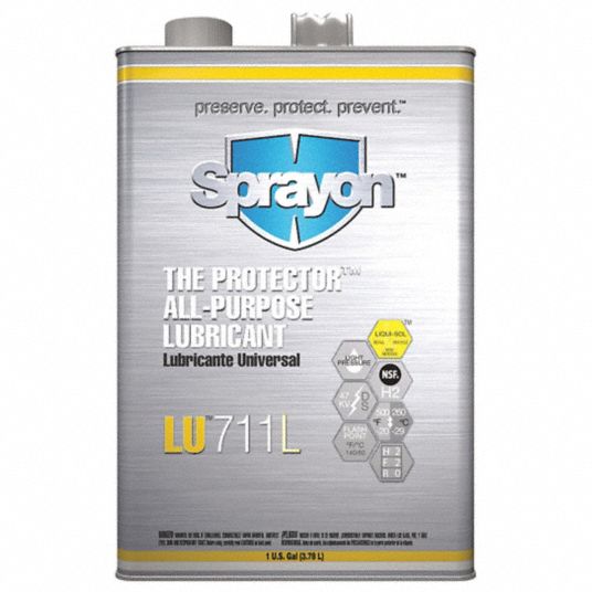 SPRAYON, NSF H2, 1 gal, General Purpose Lubricant - 30WK37|S71101000 ...