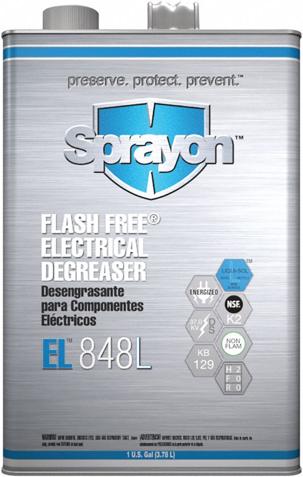 SPRAYON, Solvent-Based, Can, Electrical Degreaser - 30WK53|S84801000 ...