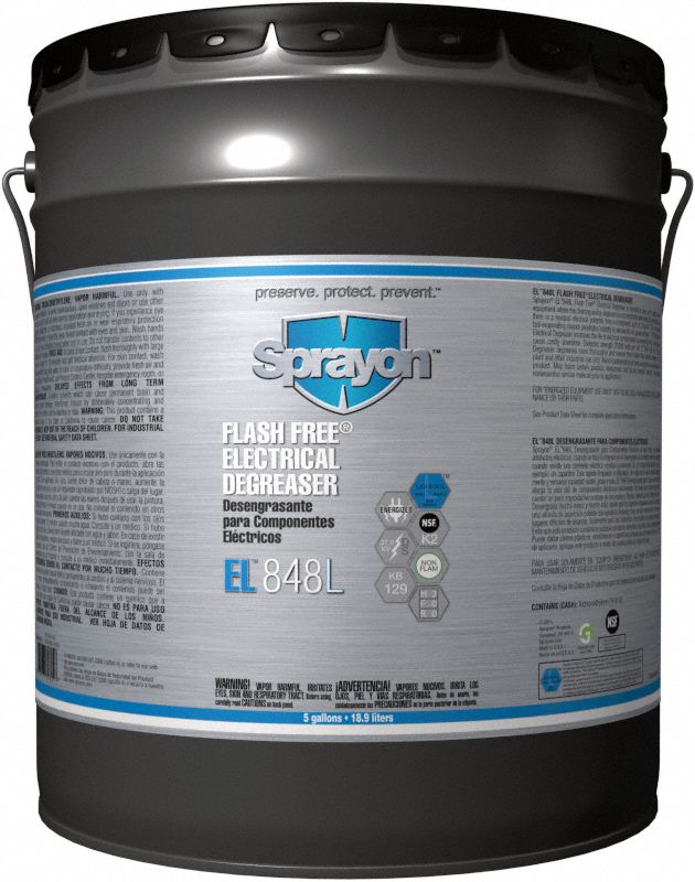 SPRAYON, Solvent Based, Bucket, Electrical Degreaser - 30WK54|S84805000 ...