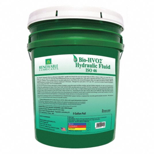 RENEWABLE LUBRICANTS, Bio-HVO2, 5 gal, Hydraulic Oil - 30WL18|81604 ...