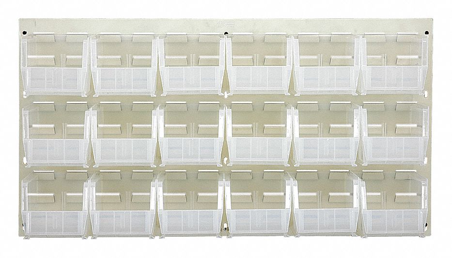 QUANTUM STORAGE SYSTEMS, 20 in x 36 in x 1/4 in, 1 Sides, Louvered ...