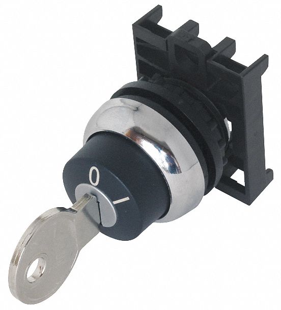 EATON, 2 Position, 22 mm Panel Mounting Size, Keyed Selector Switch - 30XE65|M22M-WRS-A1 - Grainger
