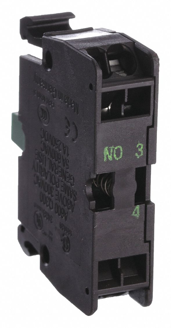 EATON, 22 mm Panel Mounting Size, 1NO, Contact Block - 30XE80|M22-CK10 - Grainger