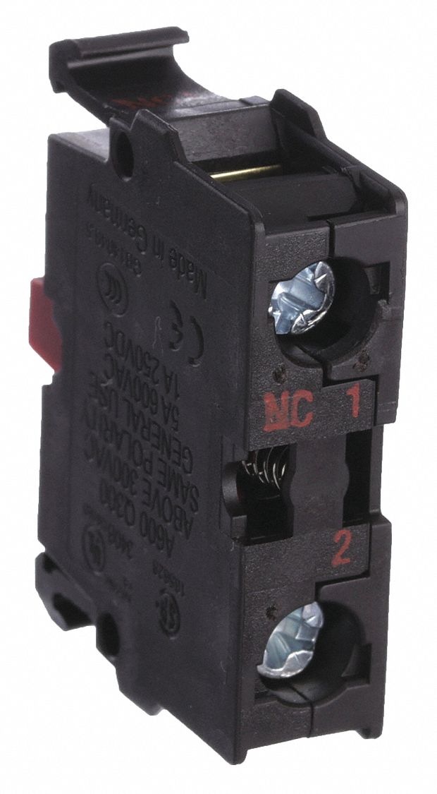 EATON, 22 mm Panel Mounting Size, 1NC, Contact Block - 30XE82|M22-K01 - Grainger