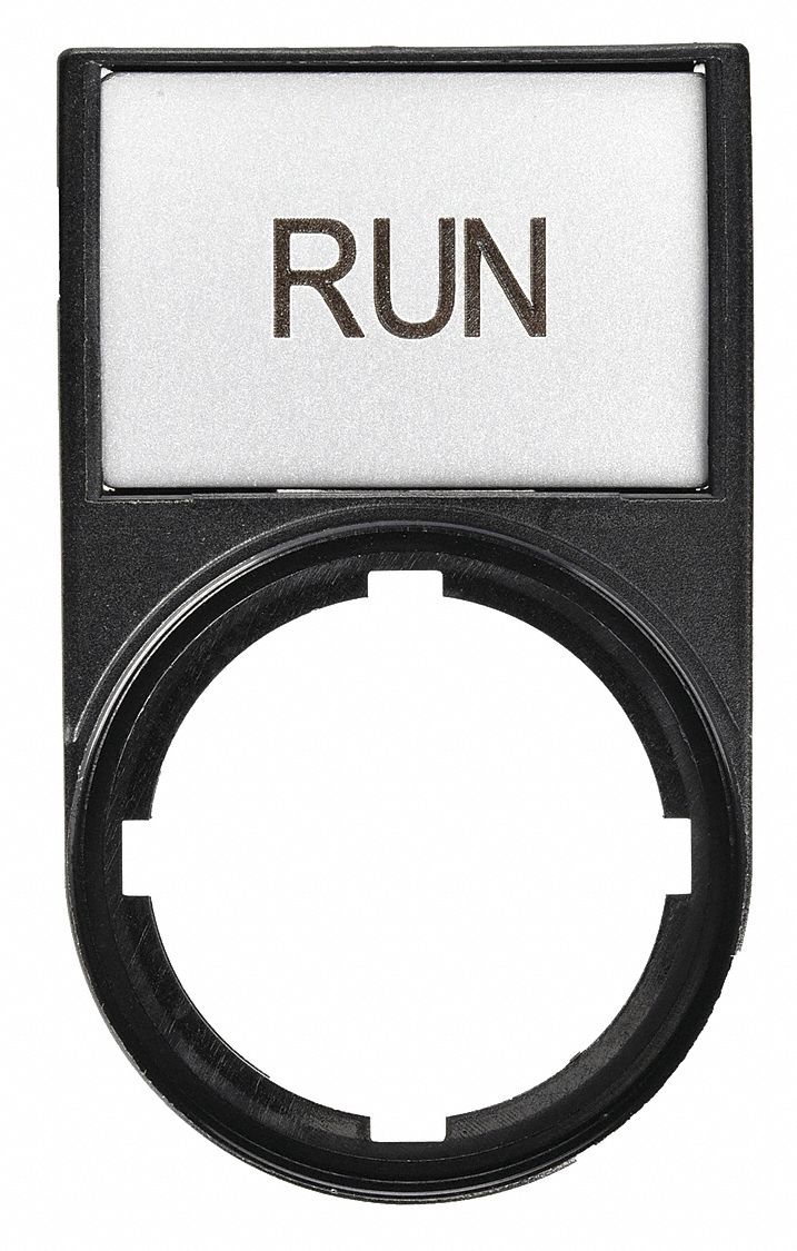 22 mm Panel Mounting Size, Rectangular, Legend Plate - 30XF32|M22S-ST-GB7 - Grainger