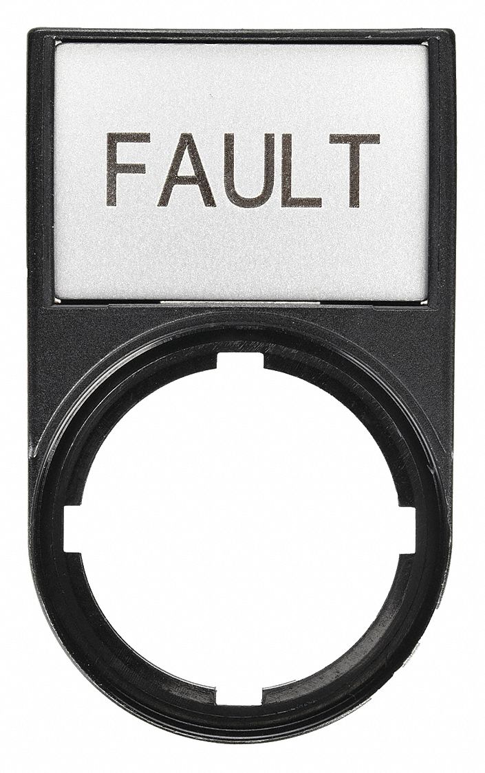 22 mm Panel Mounting Size, Rectangular, Legend Plate - 30XF33|M22S-ST-GB8 - Grainger