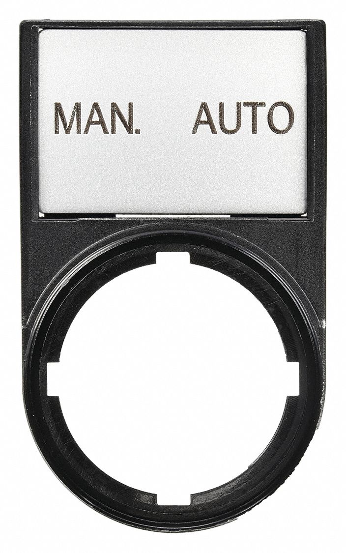 22 mm Panel Mounting Size, Rectangular, Legend Plate - 30XF37|M22S-ST-GB11 - Grainger