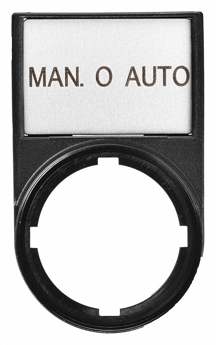 22 mm Panel Mounting Size, Rectangular, Legend Plate - 30XF38|M22S-ST-GB12 - Grainger