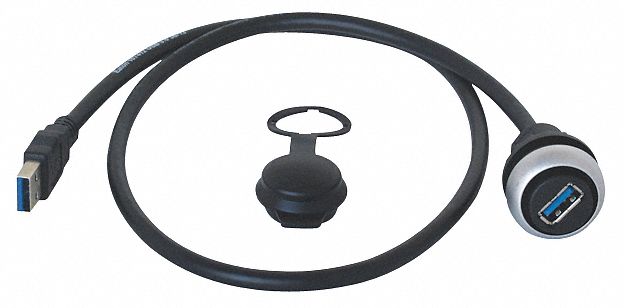 EATON, 22 mm Panel Mounting Size, For Series M22, USB Socket - 30XF59 ...