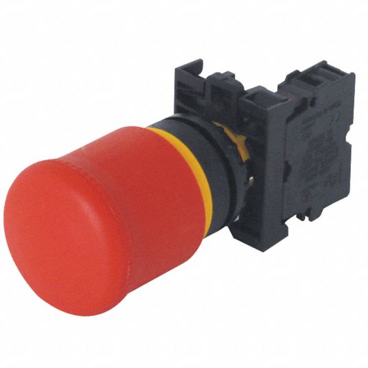 EATON Emergency Stop Push Button: 22 mm Size, Maintained Push ...