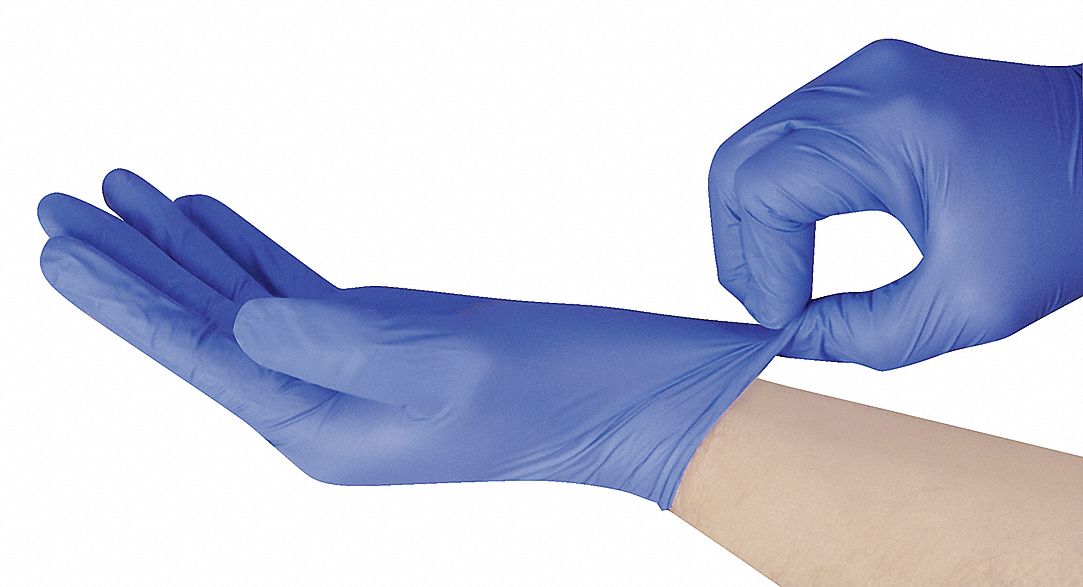 Chemo Gloves,Indigo Blue,9inL,PK2000 - Grainger