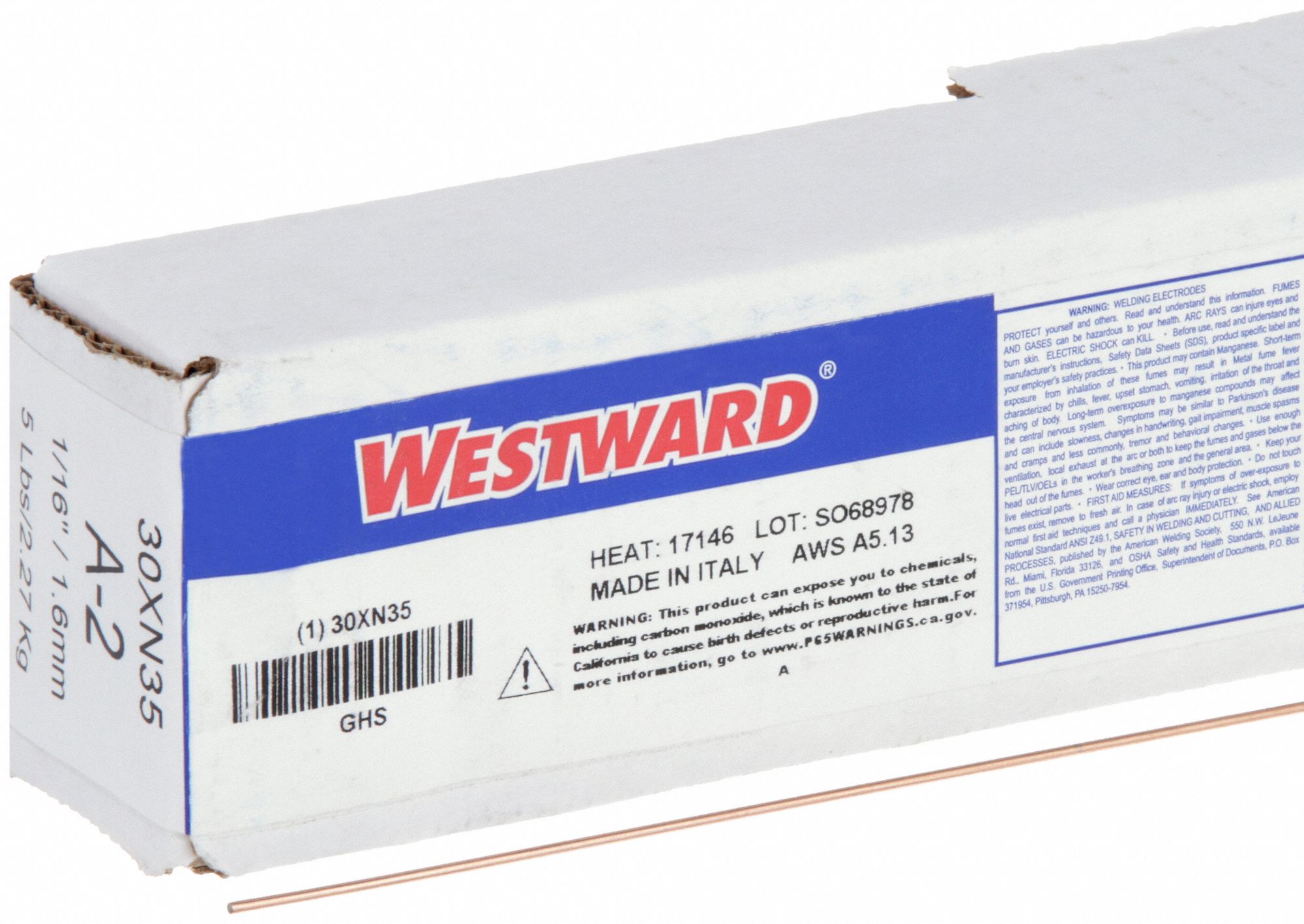 WESTWARD, Tool Steel, A-2, TIG Welding Rod - 30XN35|30XN35 - Grainger