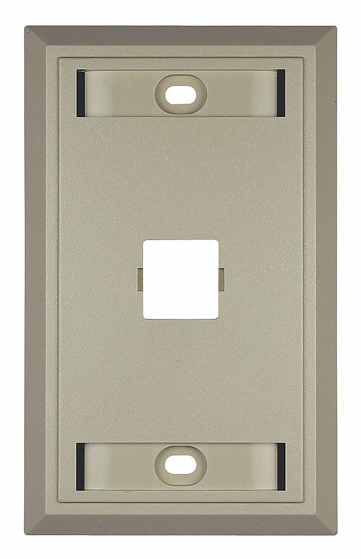 COMMSCOPE, Ivory, 1 Gang, Wall Plate - 30XR71|M10L-246 - Grainger