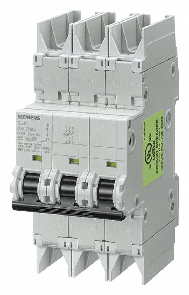 SIEMENS, 32 A Amps, 125V DC, IEC Miniature Circuit Breaker - 30YD23 ...