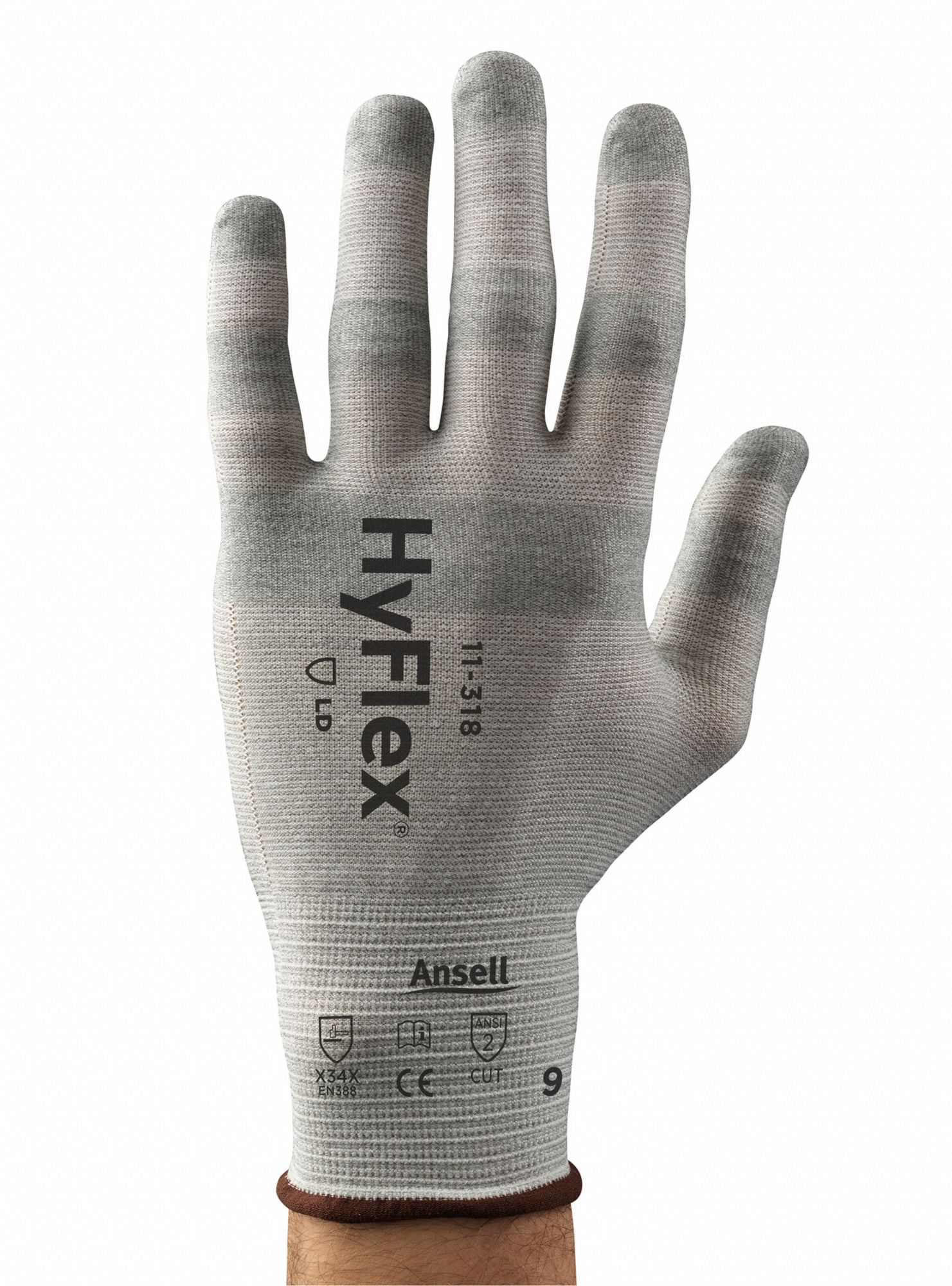 HYFLEX Cut-Resistant Gloves: XS ( 6 ), ANSI Cut Level A2, Uncoated ... HYFLEX Cut-Resistant Gloves: XS ( 6 ), ANSI Cut Level A2, Uncoated ...