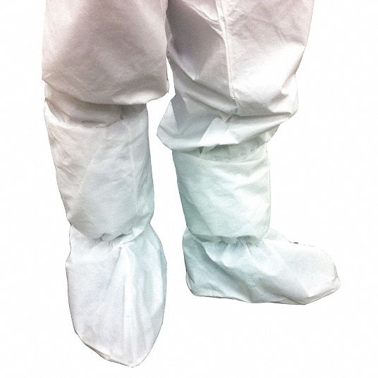 Boot Covers, XL, White, PK 50 - Grainger