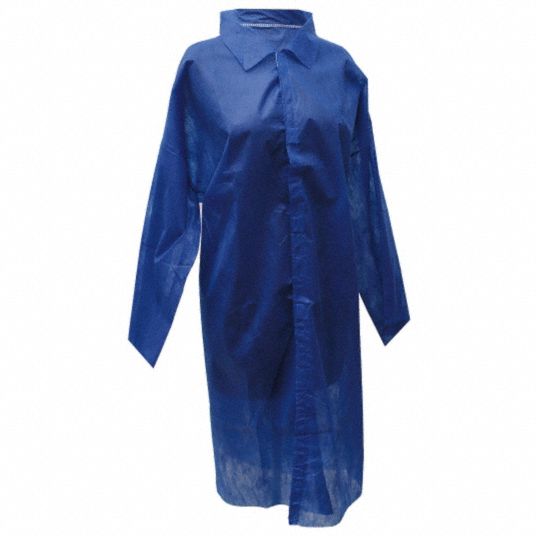 Disposable Lab Coat, 3XL, Navy Blue, PK 30 - Grainger
