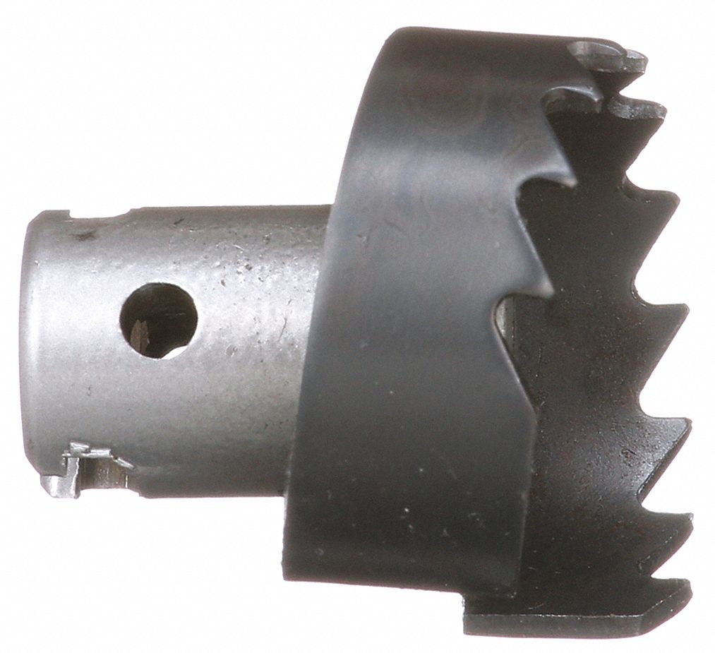 RIDGID, 3/8 in_1/2 in Connection, 1 3/4 in Lg., Spiral Saw Tooth Cutter ...