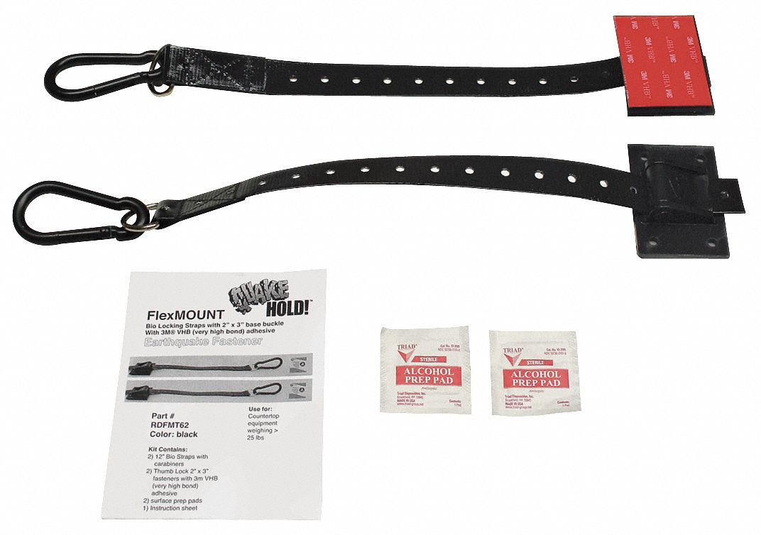 200 lb Wt Capacity, Nylon, Flex Mount Fastener - 30ZM81|RDFMT62 - Grainger