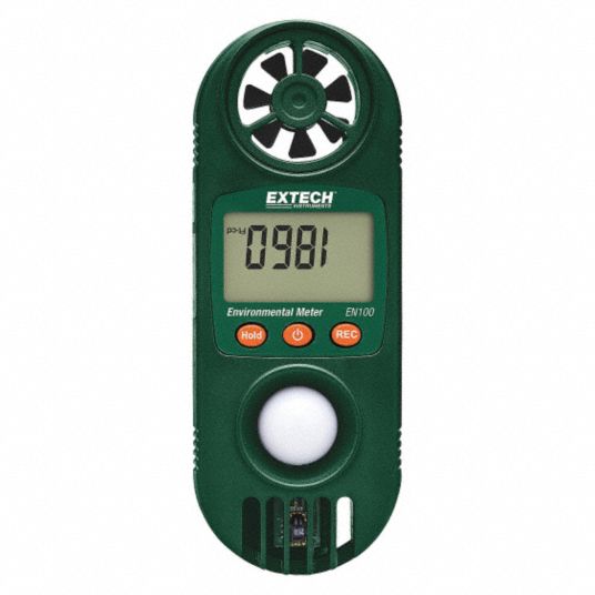 EXTECH, 0.29 in Hg to 32.48 in Hg, Not Rated Not Rated, Anemometer ...