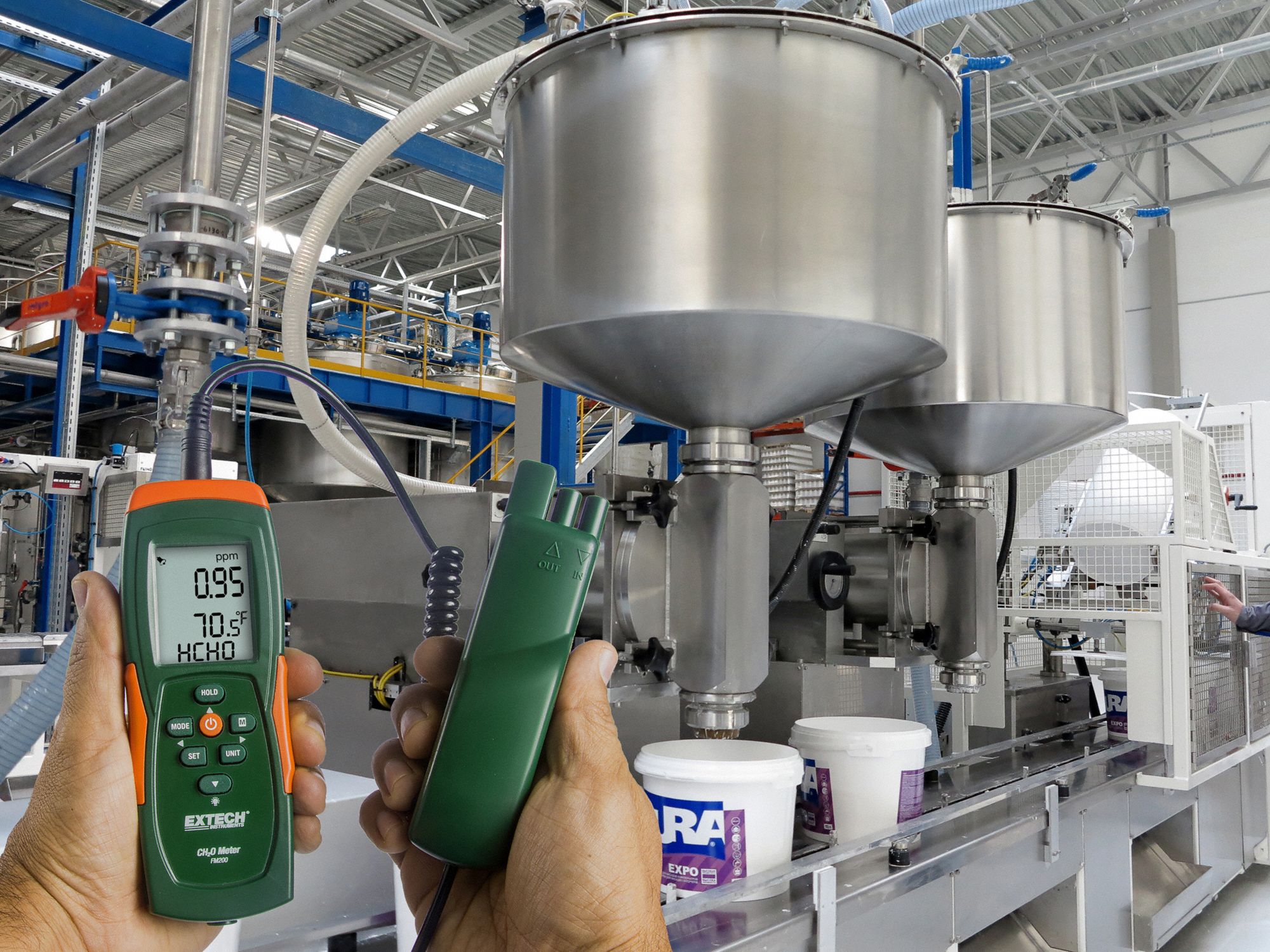 EXTECH Formaldehyde Meter, Triple LCD - 30ZV02|FM200 - Grainger