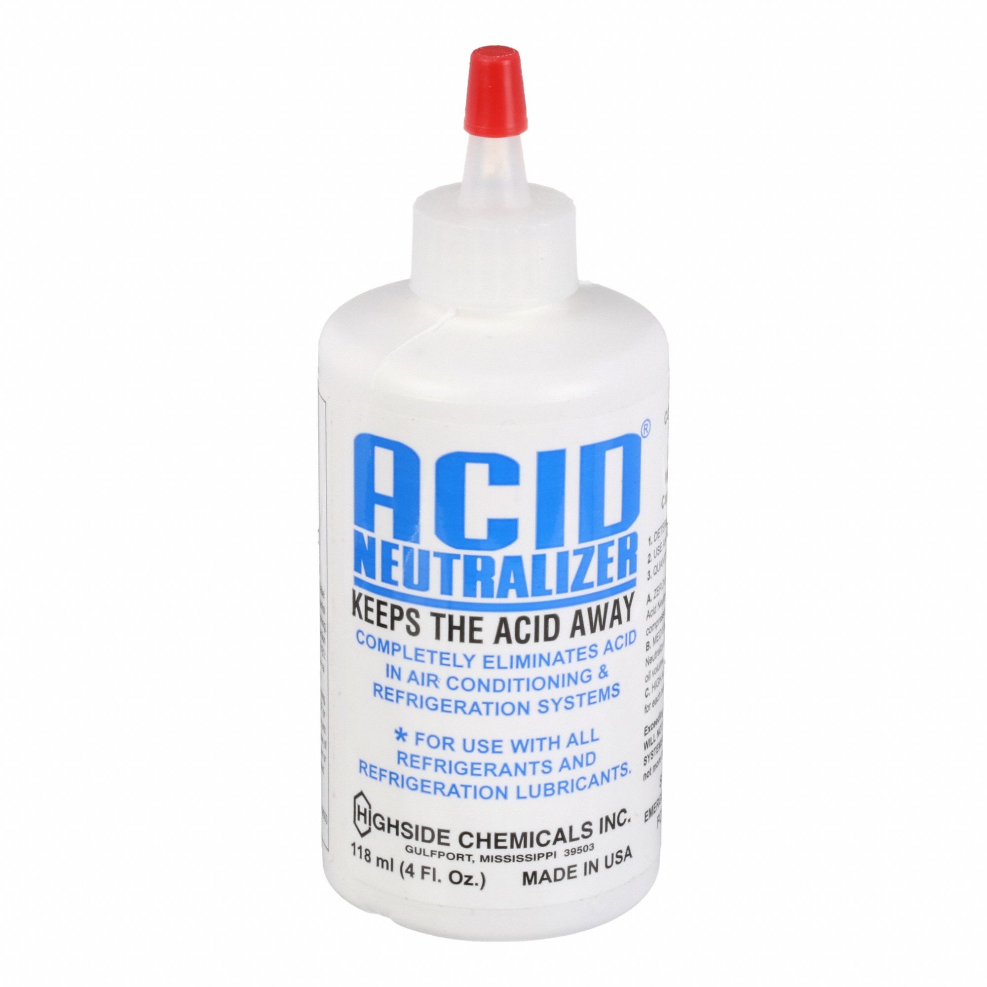 HIGHSIDE, 4 oz Bottle, Liquid, Acid Neutralizer - 30ZY90|HS18004 - Grainger