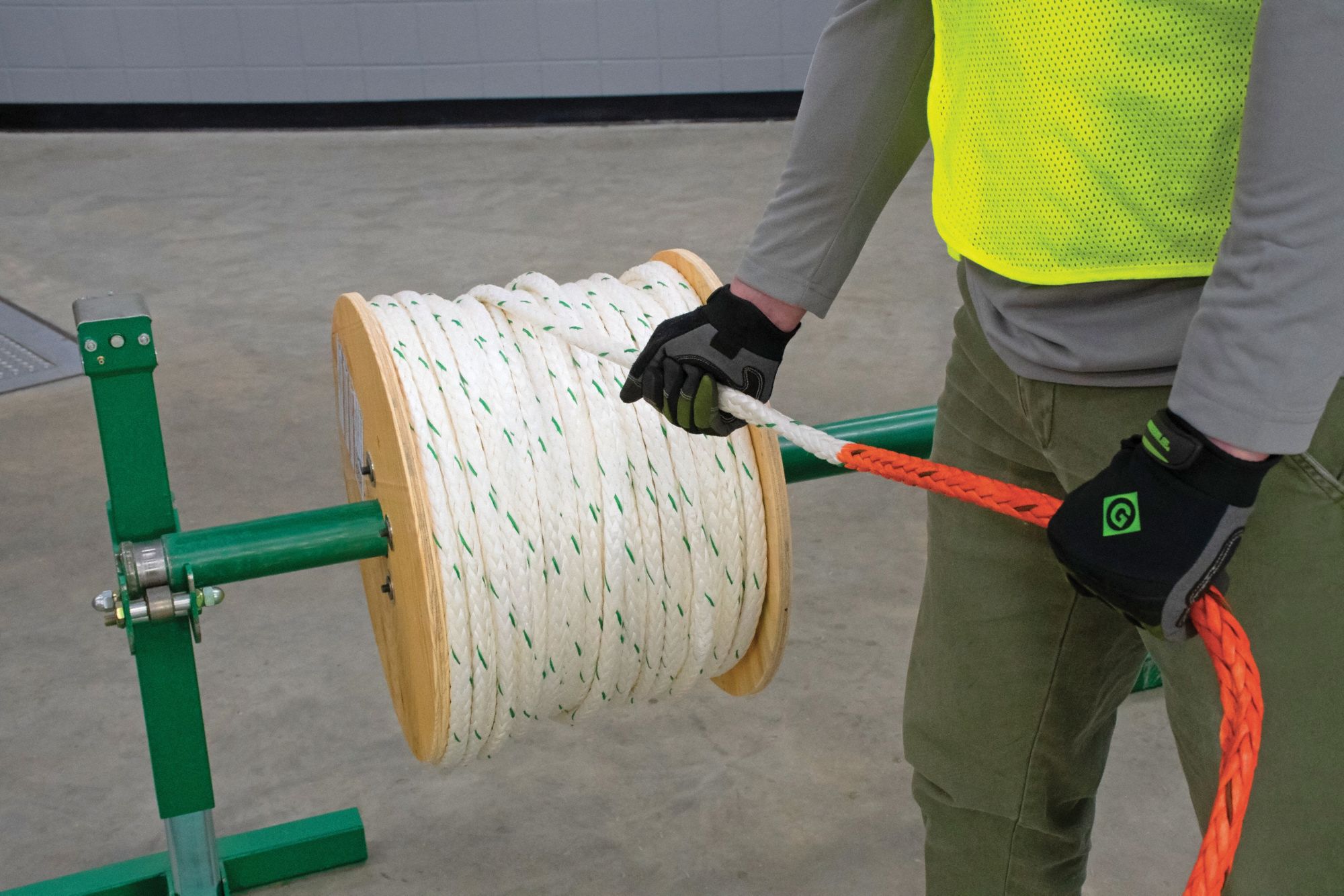 GREENLEE, 600 ft Rope Lg., Plastic, Pulling Rope - 395TX9|HPR600 - Grainger