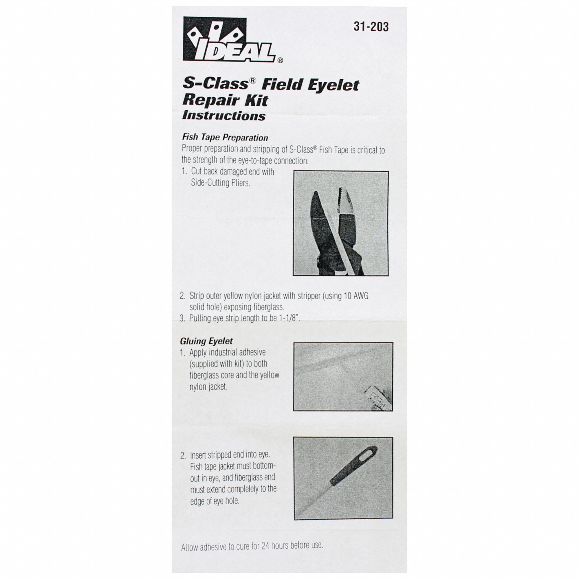 IDEAL Fish Tape Eyelet Kit: 24 AWG – 10 AWG, Fiberglass, 24 AWG Min ...