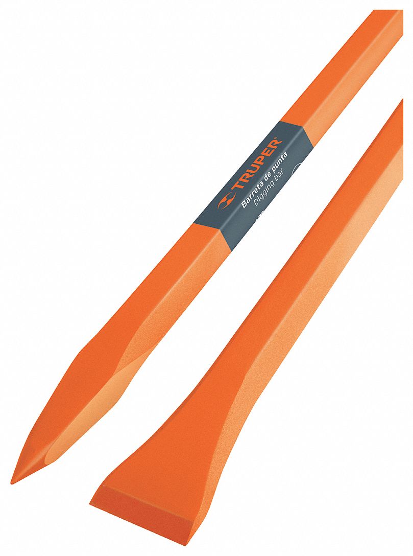 TRUPER Barra de Punta Acero 70" x 1-1/4", Naranja - Extractores de ...