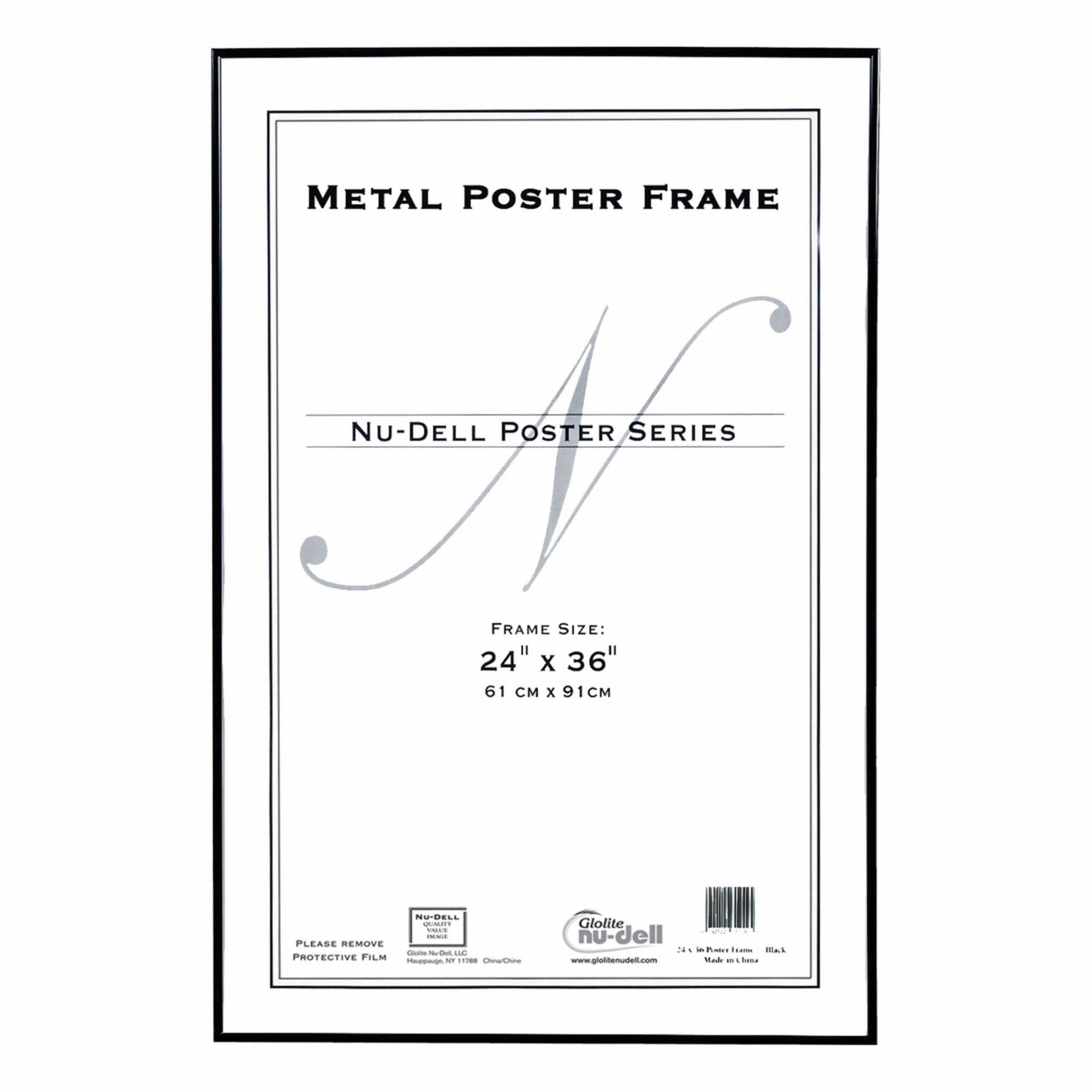 NUDELL, 24 in x 36 in, Black, Poster Frame - 5YGE7|31242 - Grainger