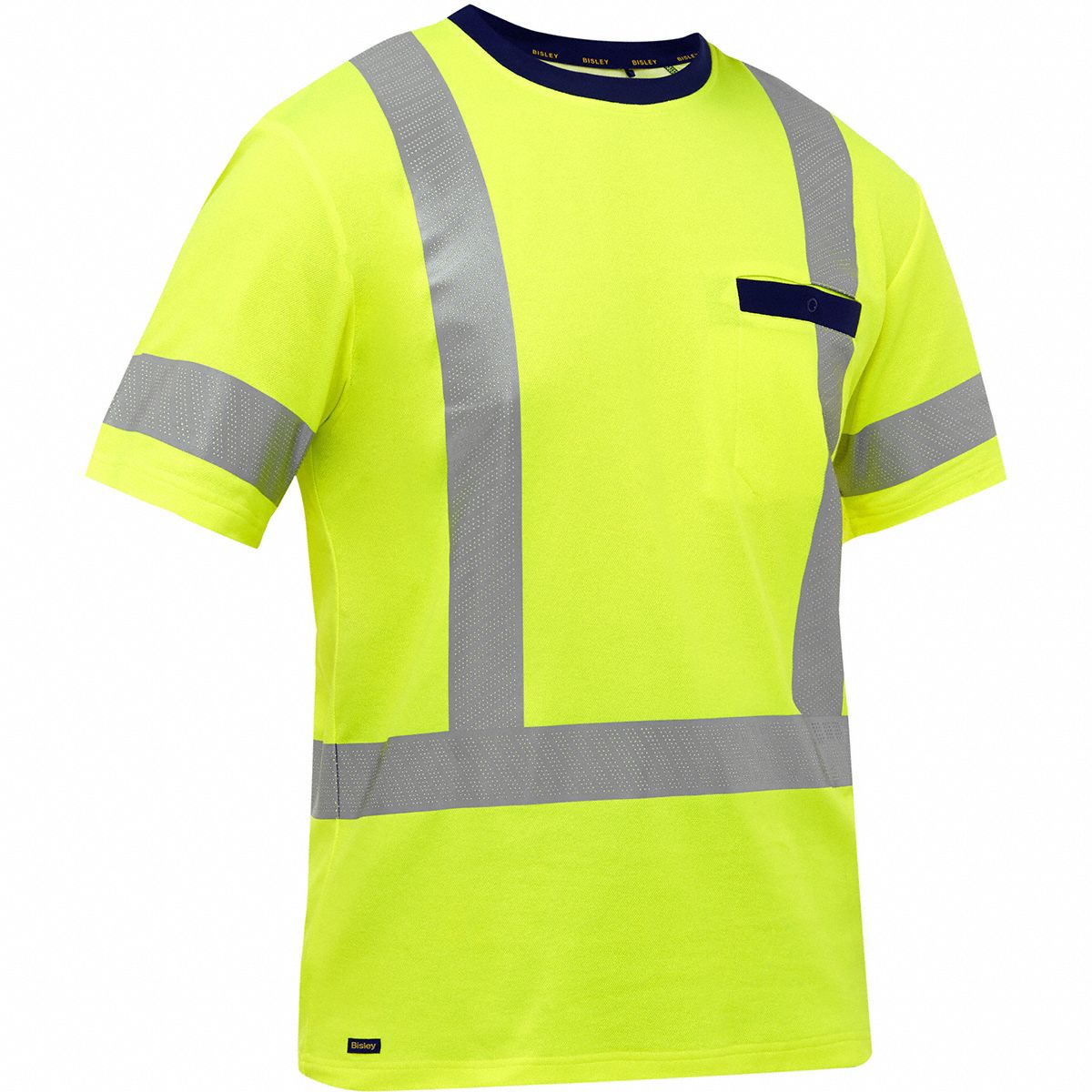 BISLEY, ANSI Class 3, 3XL, High-Visibility Shirt - 820XX1|313M1118X-Y ...